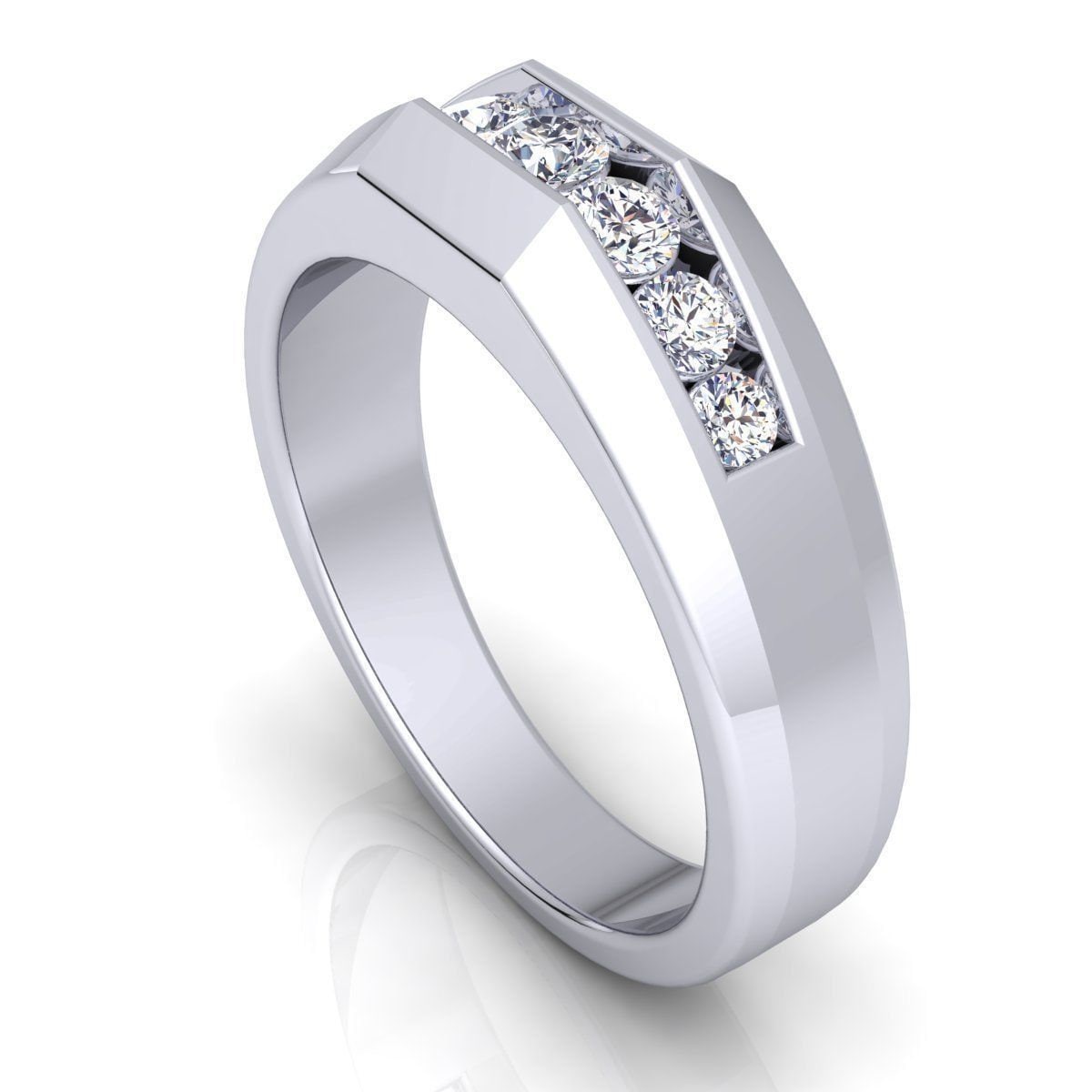 Channel Set Ring 3D CAD Model - Etsy