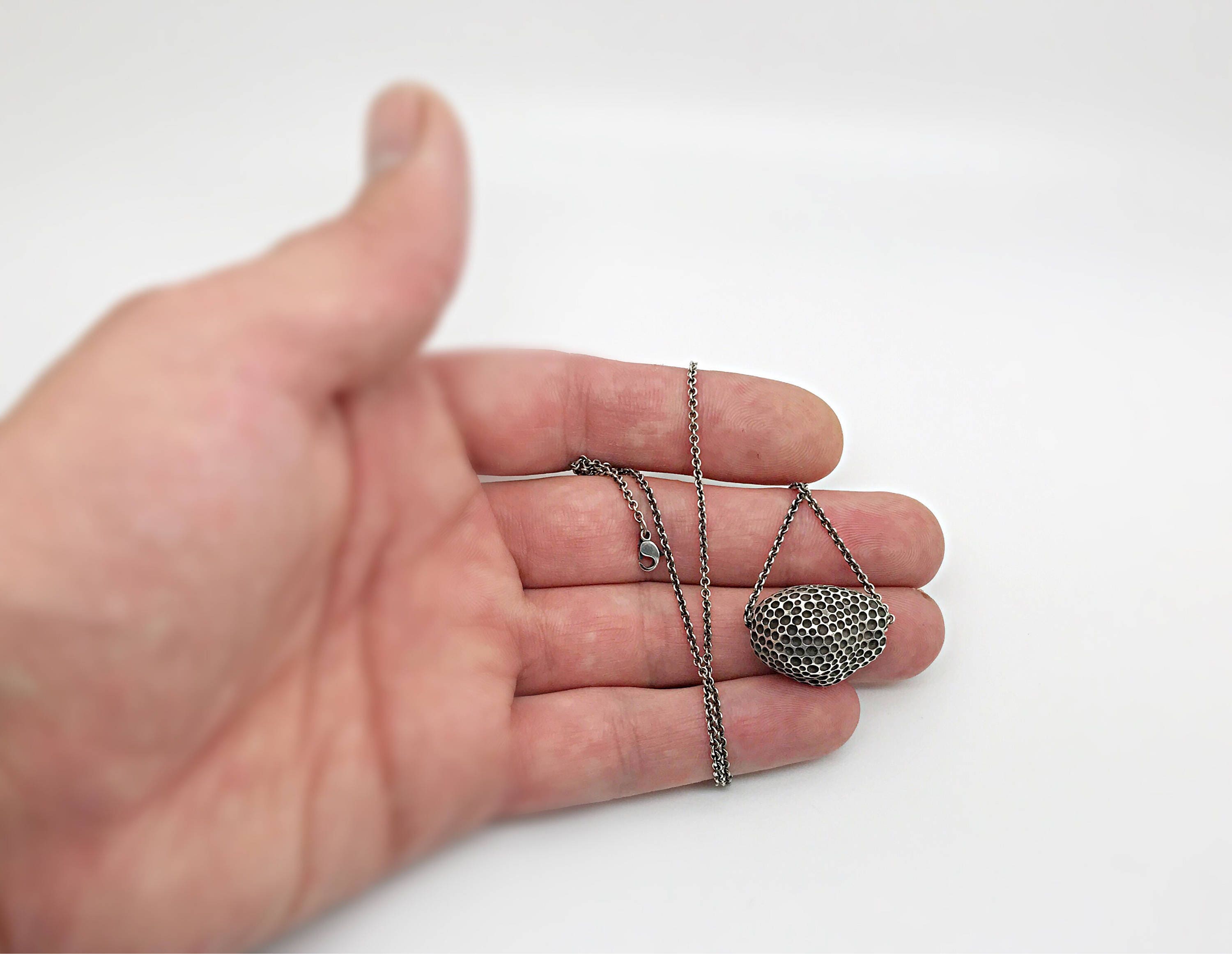 Handmade Unique Modern Abstract Silver Pendant - Etsy