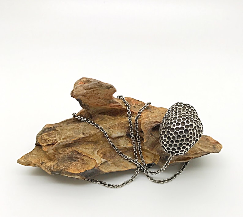 Handmade Unique Modern Abstract Silver Pendant - Etsy