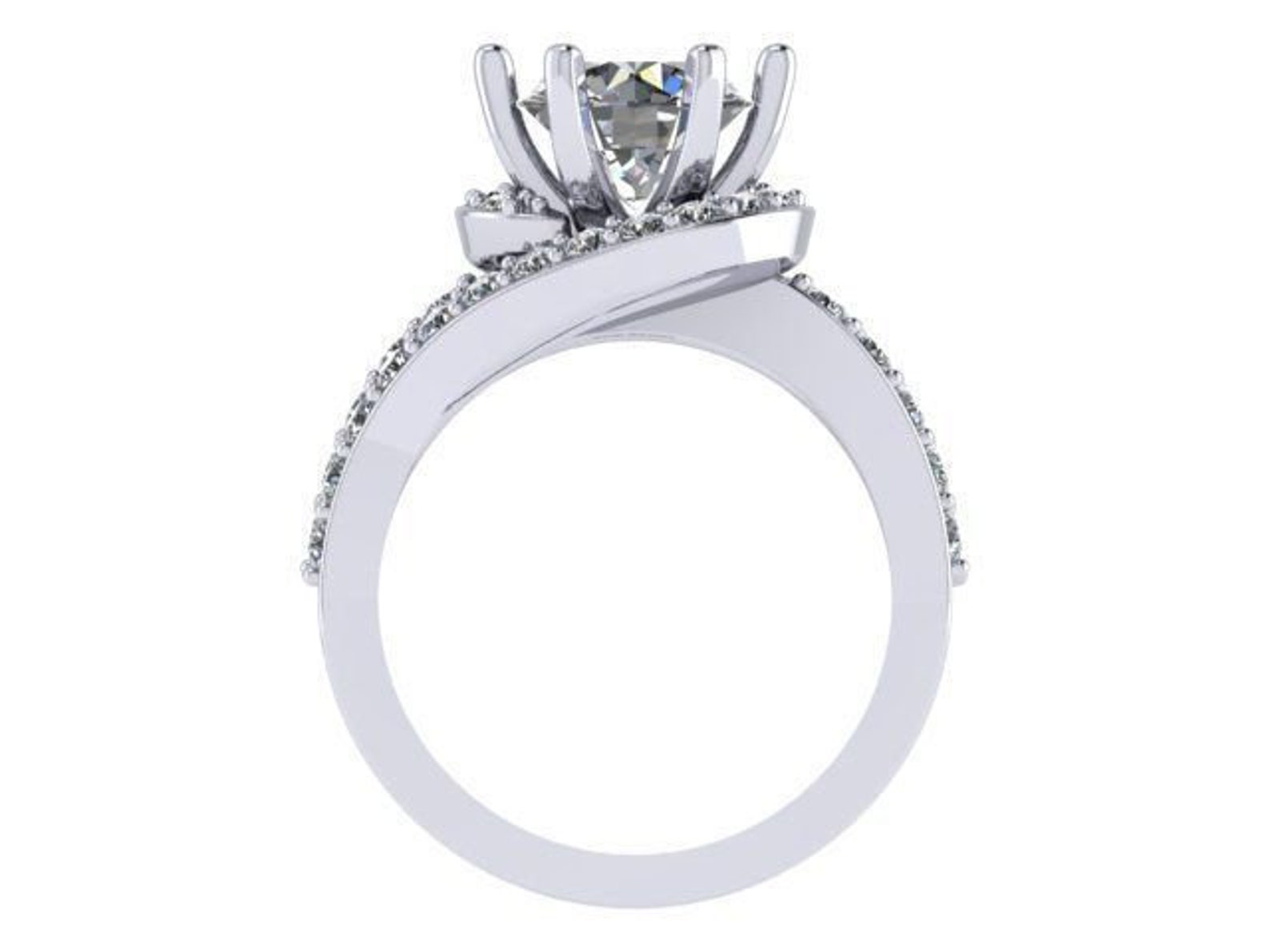 Solitaire Engagement Ring 3D CAD Digital Model - Etsy