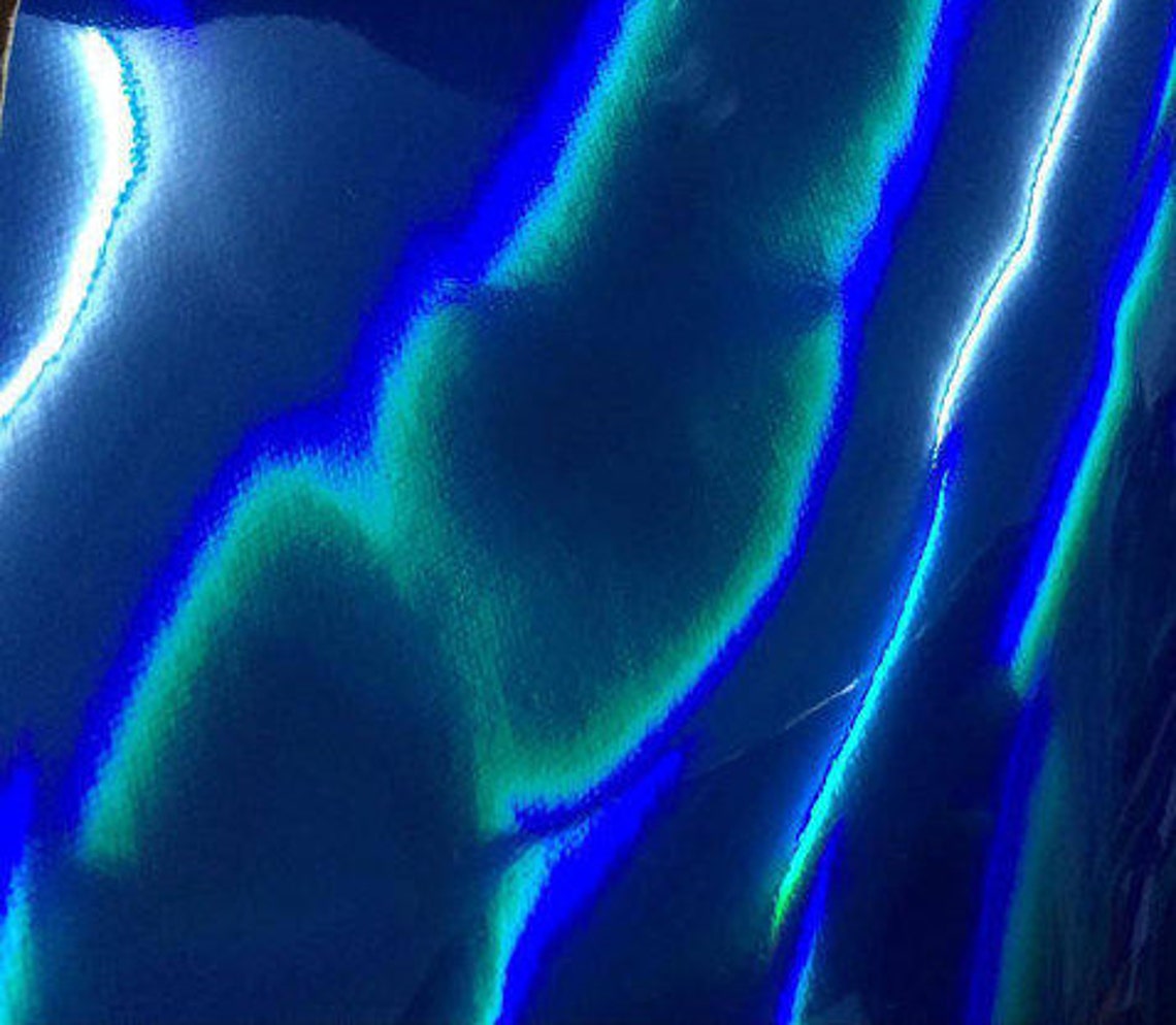 Blue Prismatic Holographic Embroidery Vinyl 9x12 Sheet - Etsy