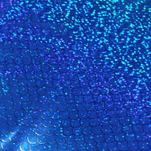 Royal Blue Scales Holographic Sparkle Vinyl - 9x12" SHEET Embroidery ...