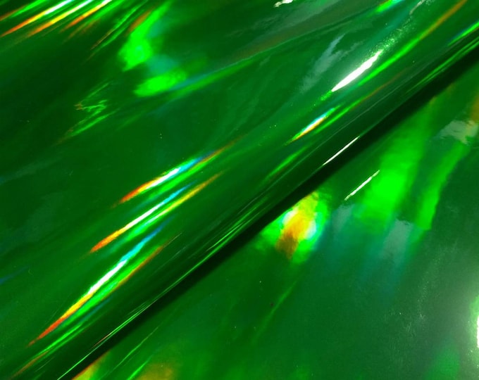 Green Prismatic Holographic Vinyl Embroidery Vinyl Canvas Backed Vinyl ...