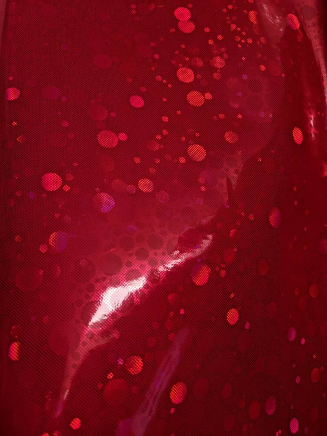 Red Sparkle Bubbles Holographic Vinyl, 12x52' ROLL Embroidery Vinyl ...
