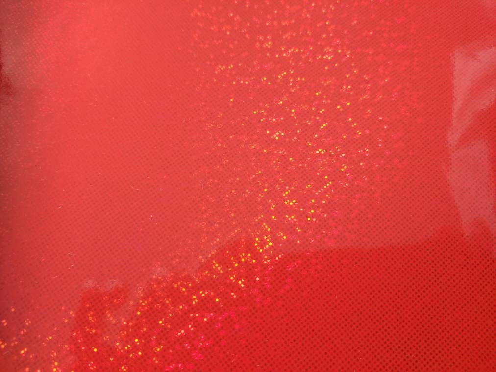 Red Sparkle Holographic Vinyl 9x12 SHEET Embroidery - Etsy