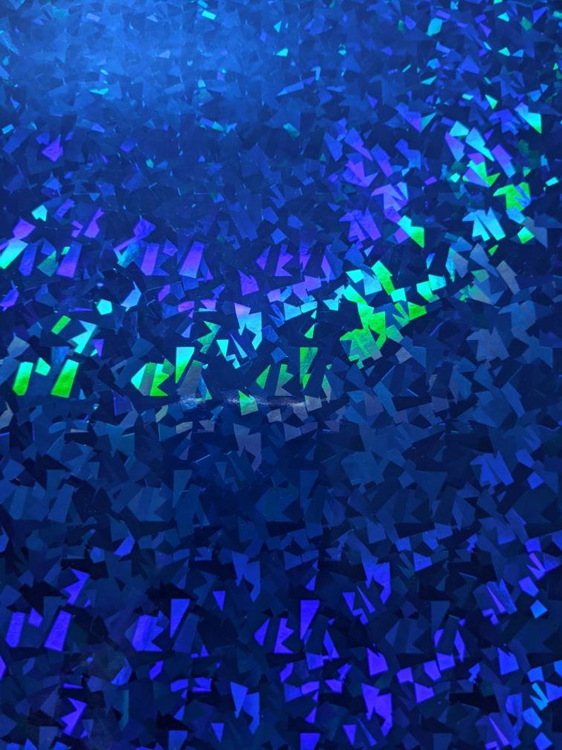 Royal Blue Shattered Holographic Vinyl 9x12 SHEET - Etsy