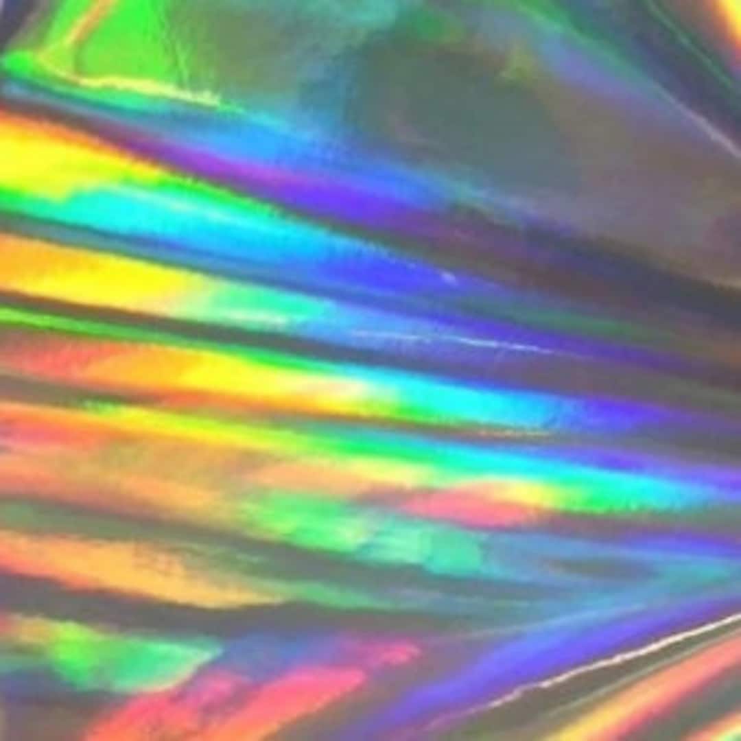 Silver Prismatic Holographic Vinyl - 9x12" SHEET Embroidery Canvas ...