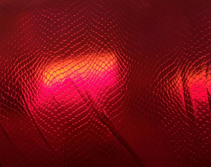 Red Holographic Embossed Reptile Scales Vinyl - Embroidery Vinyl ...