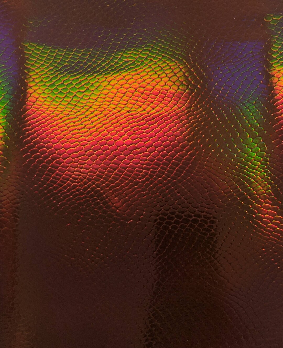 Brown Embossed Holographic Reptile Scales Vinyl - 9x12" SHEET ...