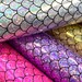 Light Pink Scales Holographic Sparkle Vinyl - Embroidery Glitter Vinyl ...