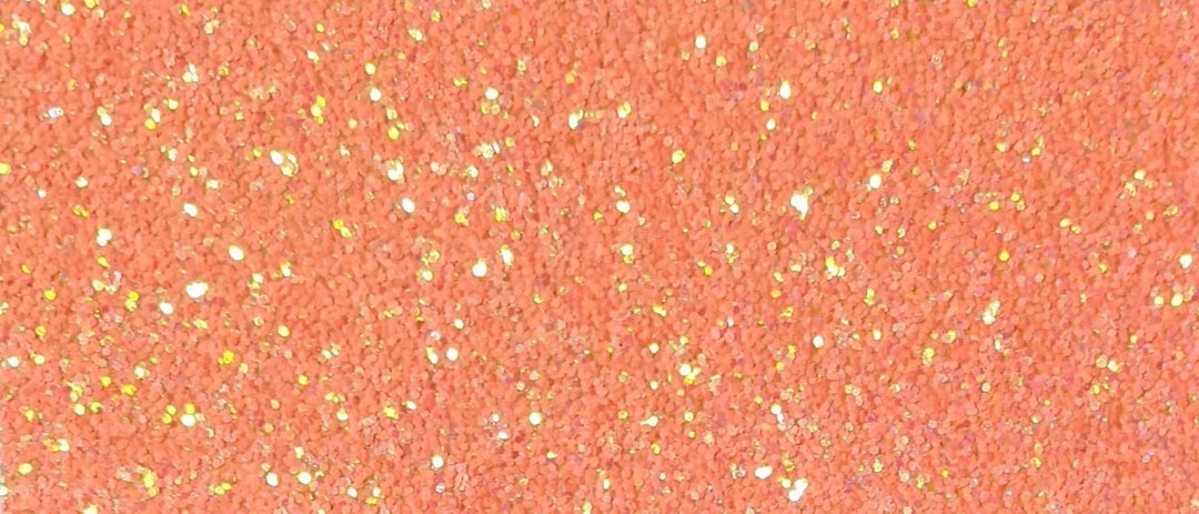 Orange Neon Iridescent Chunky Glitter Canvas - 9x12" SHEET - Hair Bow ...