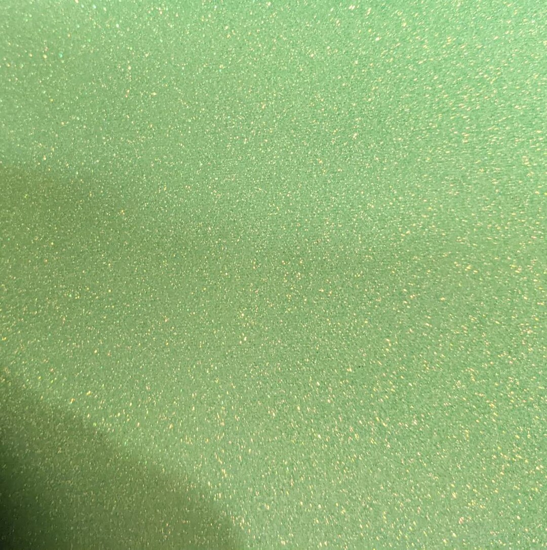 Neon Green Glitter Vinyl - 9x12" SHEET Embroidery Glitter Vinyl, Canvas ...