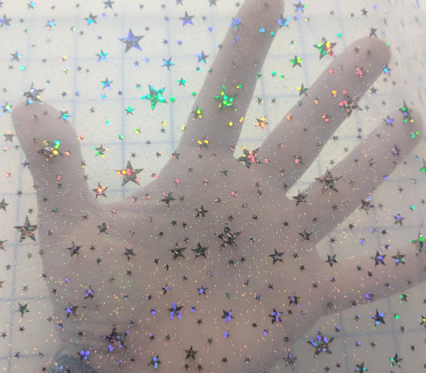 White Tinted Holographic Stars Vinyl Sheet 9x12 Sheet - Etsy