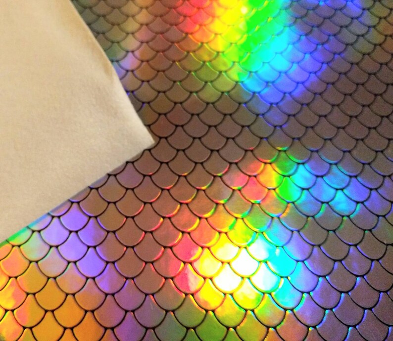 Silver Scales Holograph Vinyl Embroidery Glitter Vinyl - Etsy