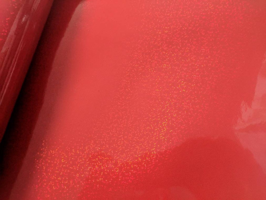 Red Sparkle Holographic Vinyl - 9x12" SHEET Embroidery Vinyl - Canvas ...