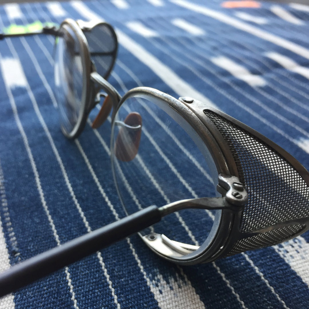 Vintage American Optical Ful-vue Steel Mesh Safety Glasses W/ Metal ...