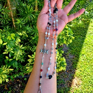 Wheel of the Year Witch Rosary: Pagan Prayer Beads, Witch's Ladder ...