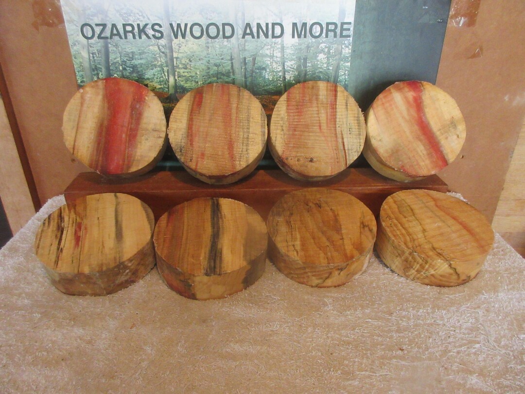 Spalted Box Elder 6 X 2 Turning Wood Bowls, Saucers, Small Project ...