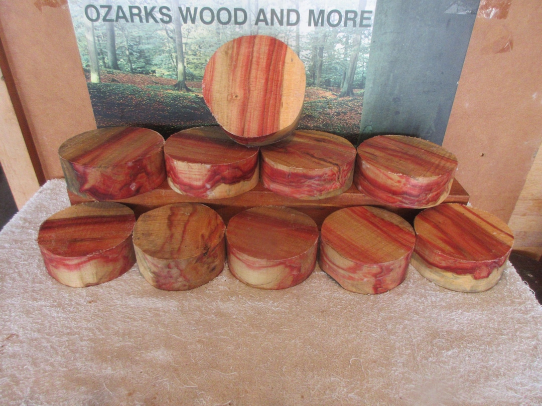 Specialty Box Rare Flame Box Elder Mixed Sizes Turning Wood Saucers ...