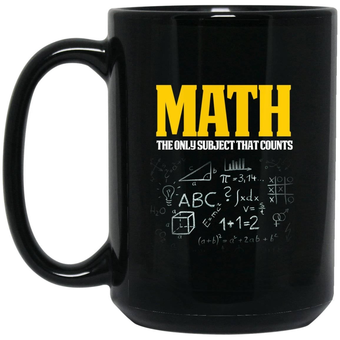 Funny Math Mug - Great Math Gift -math Counts With Equations Large ...