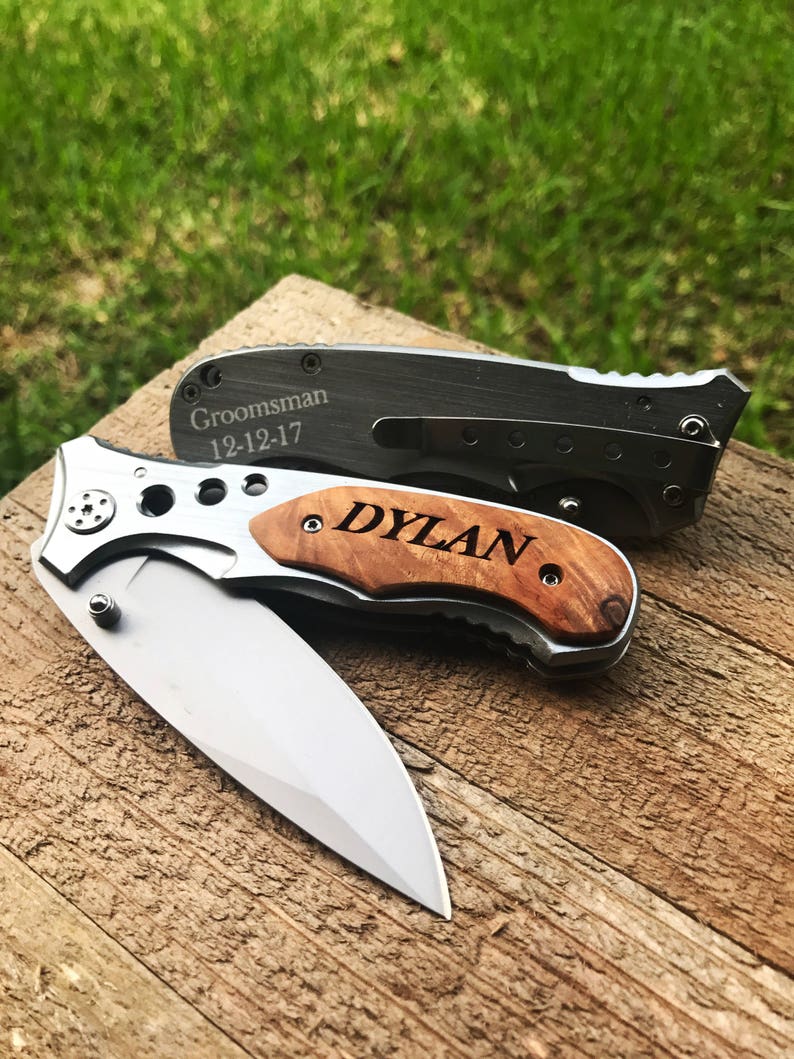 Engraved Knife Groomsmen Knife Monogrammed Knife Custom - Etsy