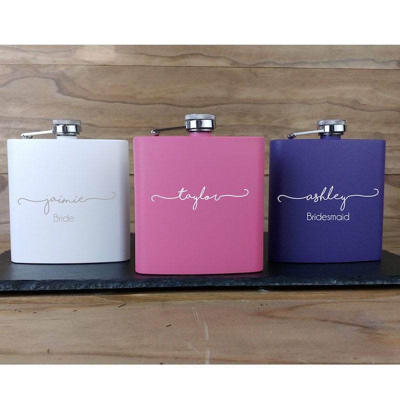Personalized Flask - Etsy