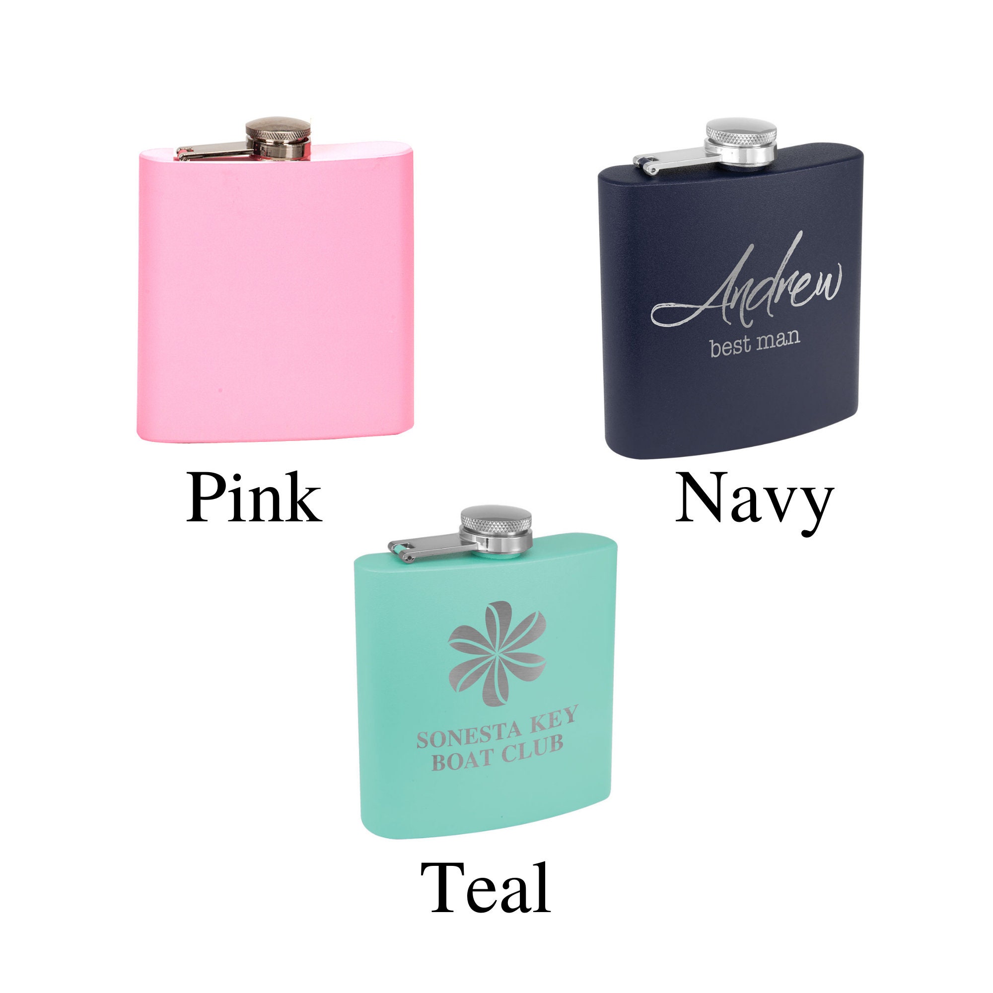 Personalized Bridesmaid Flask Flask for Women Custom Bridal - Etsy