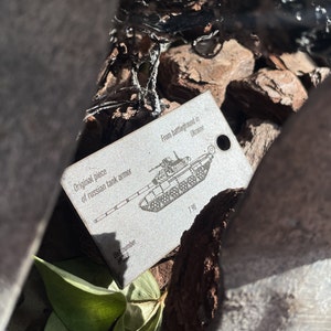 Destroyed T90 Tank Token, Mini Token Tag of Russian Combat Tank Made of ...