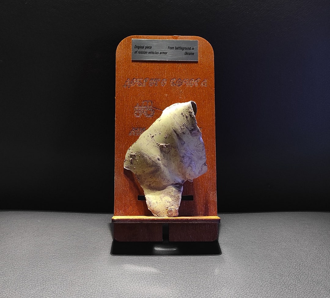 Wooden Brutal Gift Stand, Metal Souvenir of the Armor Sukhoi, Piece of ...