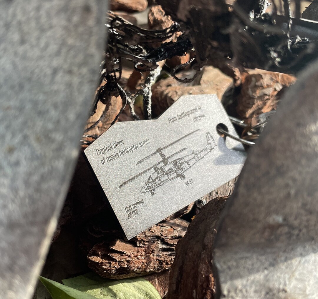Token of Russian Combat Helicopter, Keychain of Russian Helicopter ...