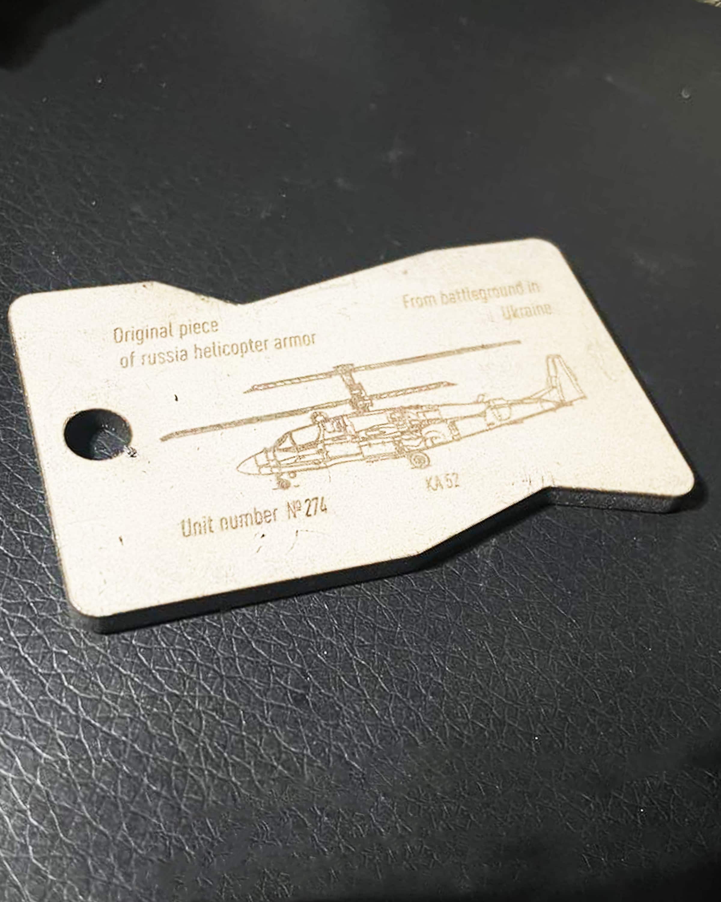 Keychain From Destroyed Helicopter Metal Keychain Token From - Etsy