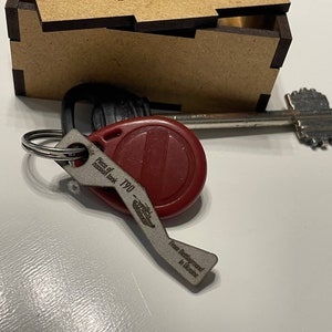 Recycled Mini Keychain, Mini Token Brutal Military Gift, Keychain From ...