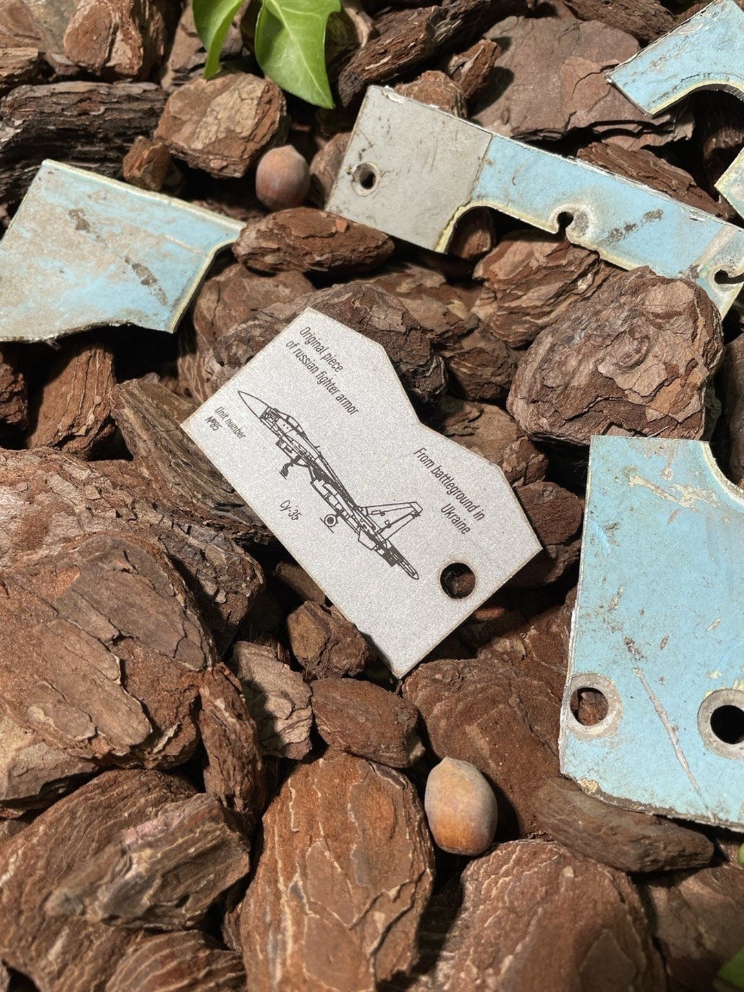 Token of Russian Combat Airplane Made of Burned Armor Cy 35 Recycled in ...
