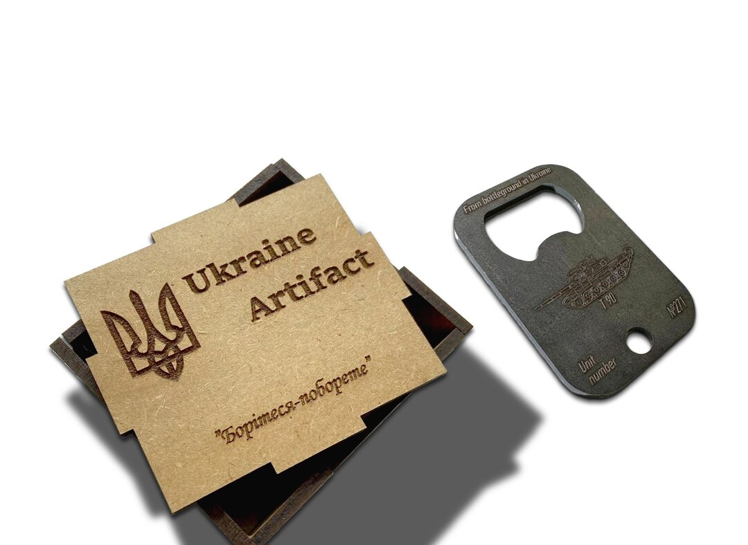 Bottle Opener of Russian Tank, Token Keychain Made of Burned Amor T 90 ...