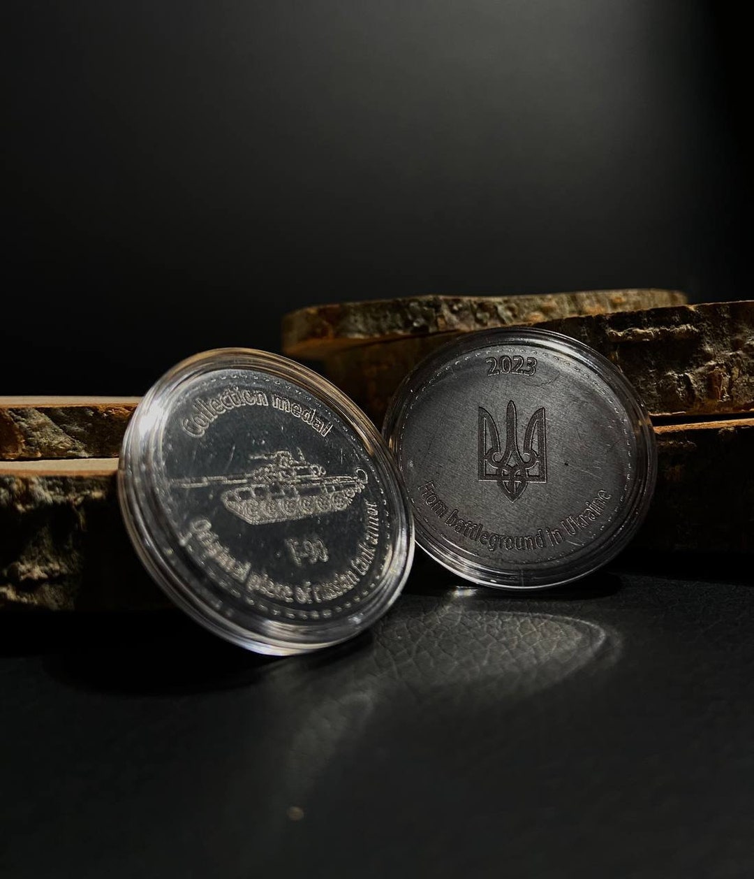Destroyed T90 Tank Token, Mini Token-tag of Russian Combat Tank Made of ...