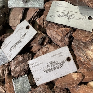 Destroyed T90 Tank Token, Mini Token Tag of Russian Combat Tank Made of ...