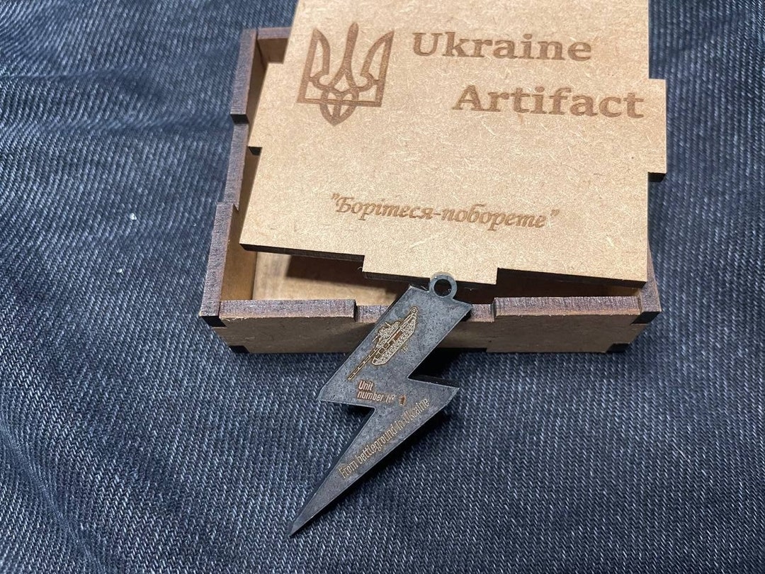 Mini Brutal Keychain, Military Steel Gift, Piece of Russian Tank, Steel ...