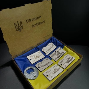 Ukraine Set of 7 Keychains,tokens of Russian Combat Vehicles,keychains ...