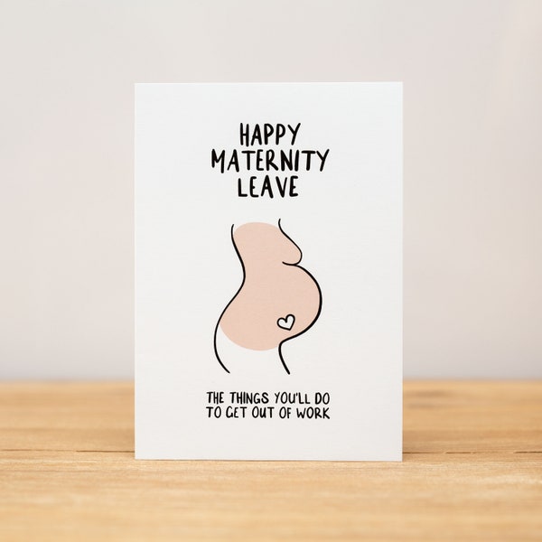 Funny Maternity Leave Cards - Etsy