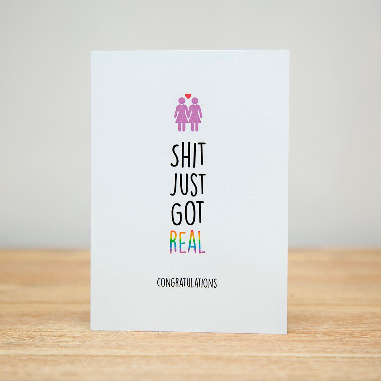 Greeting Card Same Sex Congratulations Wedding Engagement Etsy