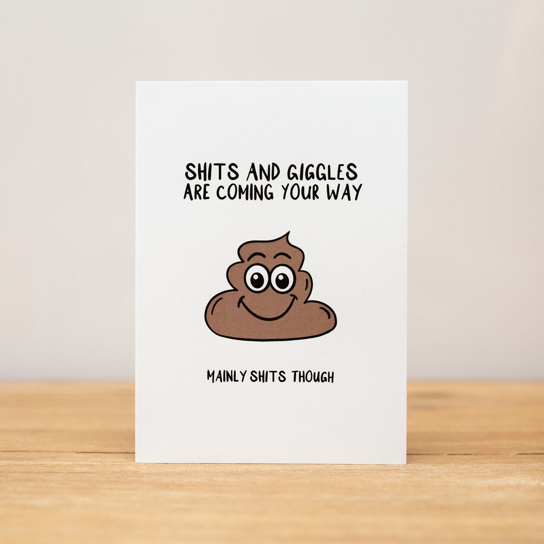 Baby Card Funny Shits and Giggles Are Coming Your Way - Etsy