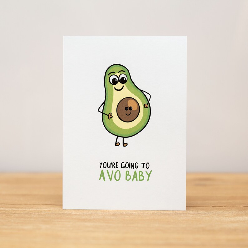 Baby Card Funny, You're Going to Avo Baby - Etsy