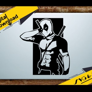 Deadpool "ryan Reynolds" Vector Graphic (ai, PNG & SVG Silhouette ...