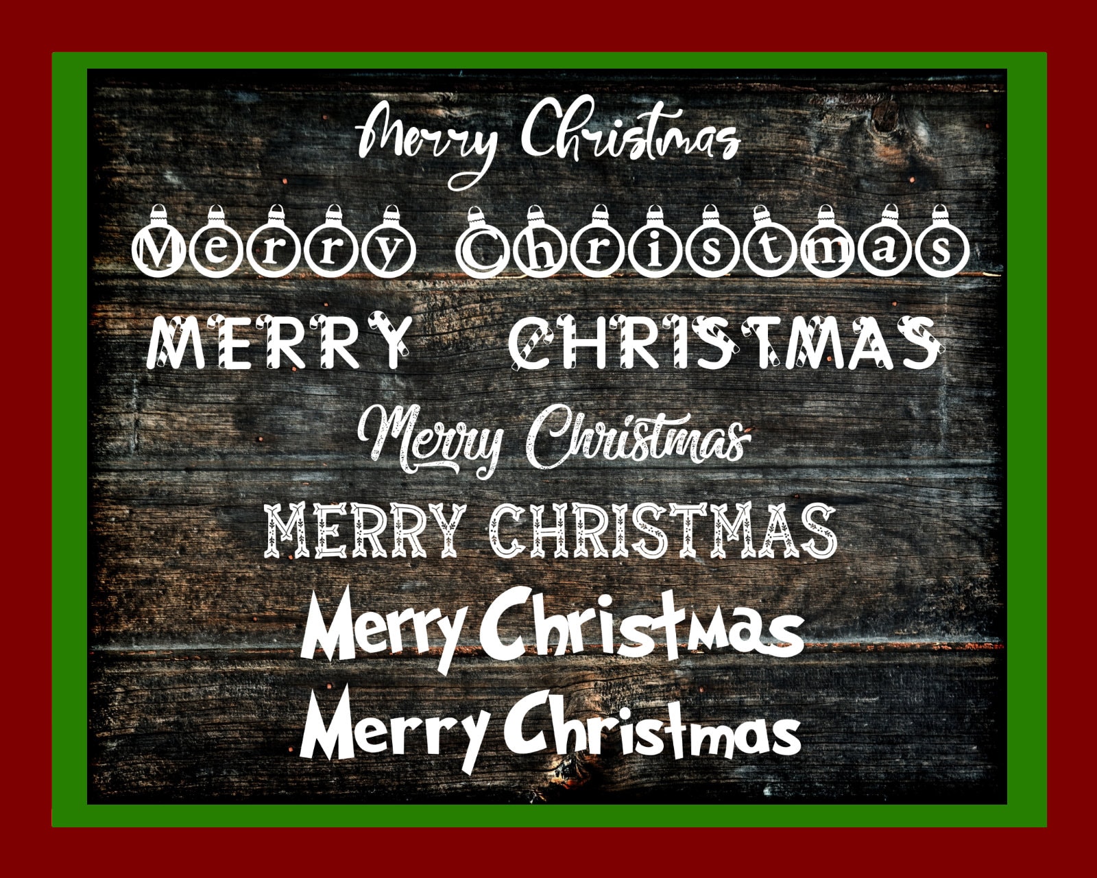 Christmas Font Pack 2 (21 Christmas and Cursive Fonts) (digital ...