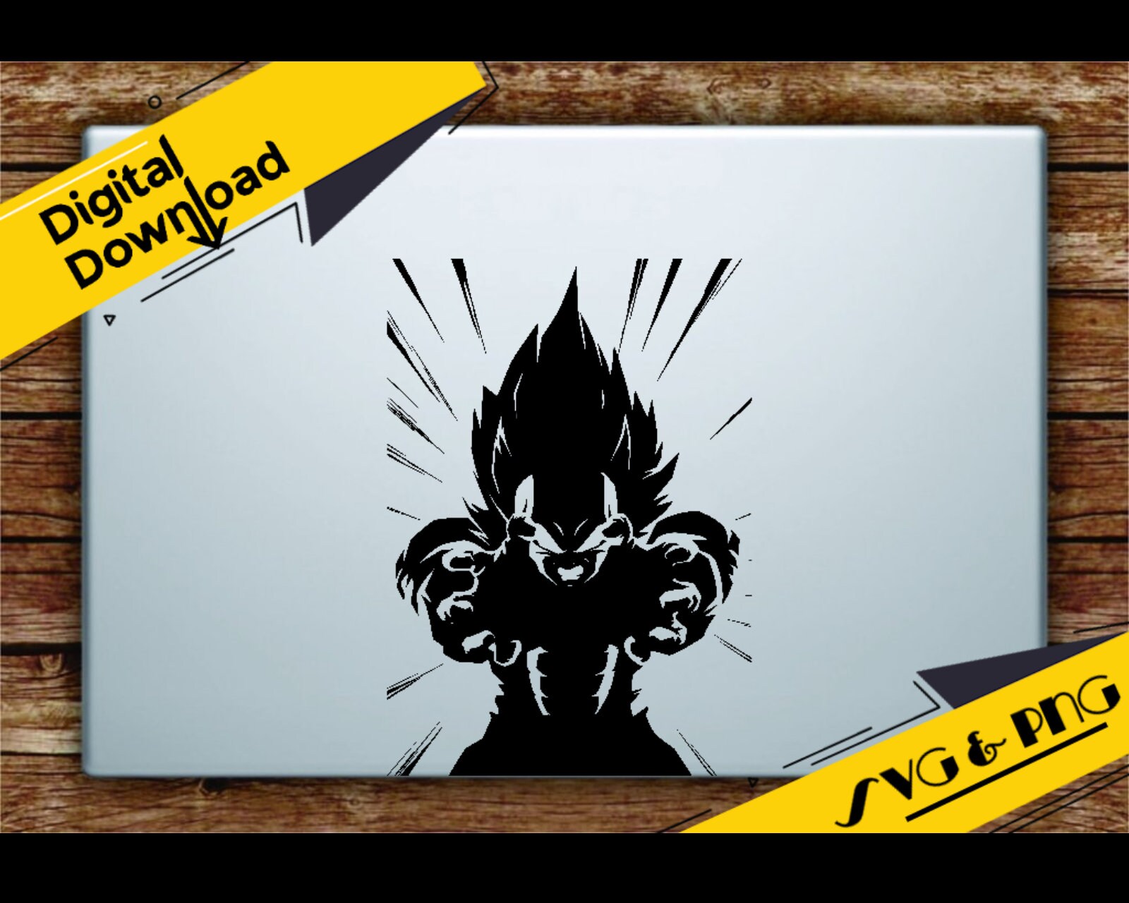 Dragonball Z Inspired "vegeta's Pride" Vector Graphic (PNG & SVG ...