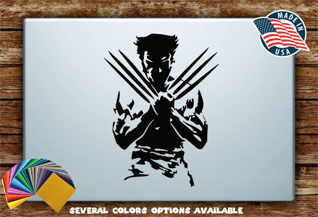 Wolverine Hugh Jackman Marvel Comics Silhouette Vinyl Diecut Decal ...