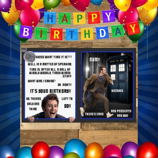 Doctor Who Birthday - Etsy