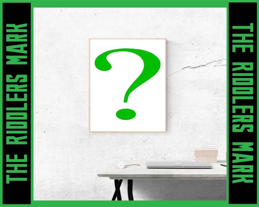 The Riddler's Mark Logo Silhouette Vinyl Diecut Decal - Etsy