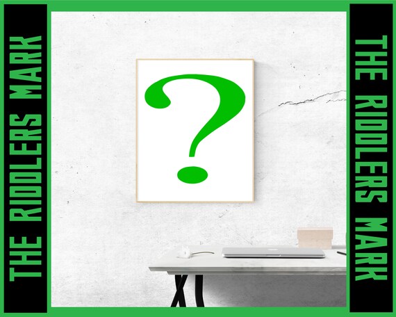 The Riddler's Mark Logo Silhouette Vinyl Diecut Decal | Etsy