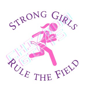Girls Flag Football SVG: Pink Design (digital Download) - Etsy